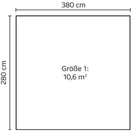 Gartenhaus Konifera, beige, Holzwerkstoff, Gartenh&auml;user, "Nienstedten 1", in 3 Varianten