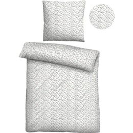Bettw&auml;sche, wei&szlig;, CASTELL - MARKENBETTW&Auml;SCHE, Renforc&eacute;, Obermaterial: 100% Baumwolle, Jugendzimmer, Bettw&auml;sche, "Haylie", hautsympathisch, 100%