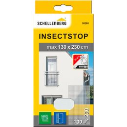 Schellenberg Fliegengitter-Gewebe "für bodentiefe Fenster und Türen", B/H: 130cm x 230cm, 1er Pack, weiß, Insektenschutzgitter, Insektenschutz ohne