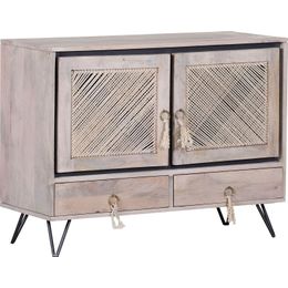 Kommode GUTMANN FACTORY, B:100cm H:75cm T:35cm, beige, Schlafzimmer, Sideboards