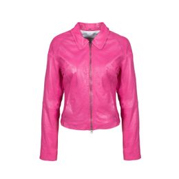 Freaky Nation Damen Lederjacke "Lazyy-FN", rosa, Gr. M, Oberstoff: 100% Leder; Futter: 100% Baumwolle, Jacken