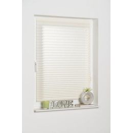Plissee K-home, B:30cm H:130cm, beige, Obermaterial: 100% Polyester, Badezimmer, Plissees, "COMO"