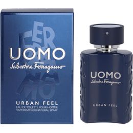 Herren Eau de Toilette "UOMO Urban Feel", 50ml, blau, Salvatore Ferragamo, Parf&uuml;ms, mit blumig-fr&ouml;hlicher Duftnote