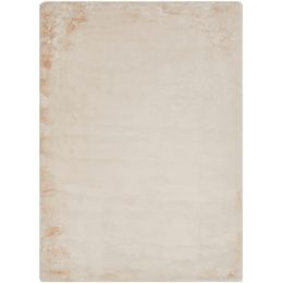 Fellteppich LUXOR living, B:120cm H:30mm L:170cm, beige, Kunstfaser, Teppiche, "Novara", Kunstfell, Kaninchenfell-Haptik, besonders weicher Hochflor