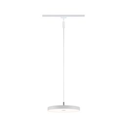 Paulmann Schienensystem-Leuchten "URail Pendel Hildor 850lm 15W 3000K 230V Chrom matt", H:158cm &Oslash;:31cm, wei&szlig;, Stromschienensysteme, 3-Step-Dimmbar