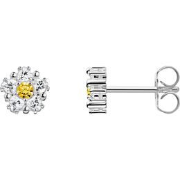 Thomas Sabo Damen Paar Ohrstecker "Lovely Daisy Ohrstecker klein", 6mm, Silber 925 (Sterlingsilber), bunt, Silber 925 (Sterlingsilber), Ohrringe, mit