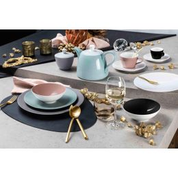 Seltmann Weiden Fr&uuml;hst&uuml;cksteller "Fr&uuml;hst&uuml;cksteller Life Fashion &oslash; 22,5 cm 6er Set", blau, Speiseteller