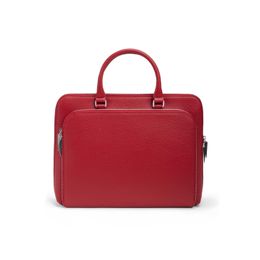 Gretchen Damen Laptoptasche "Jasmine", rot, Leder, unifarben, Taschen, aus italienischem Kalbleder