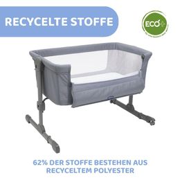 Chicco Baby Beistellbett "next2me essential", grau, Polyester, Babybetten, Bezug teilweise aus recyceltem Material