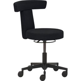 mayer Sitzm&ouml;bel Arbeitshocker MAYER SITZM&Ouml;BEL, B:54cm H:90cm T:56cm, schwarz, 100% post-consumer recyceltes Polyester, Hocker, "Funktionshocker myDUO", besonders