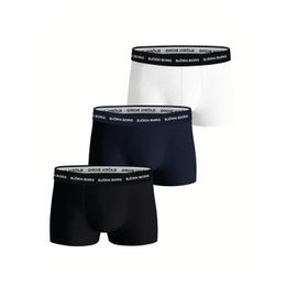 Björn Borg BJÖRN BORG Herren Boxershorts "Boxershort 3er Pack", Gr. L, blau, Obermaterial: 95% Baumwolle CO. 5% Elasthan EL., Unterhosen