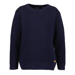 Blue Seven Jungen Strickpullover, blau, Gr. 92, unifarben, Strick, Obermaterial: 100% Baumwolle, Pullover
