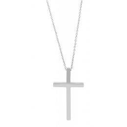 Adelia´s ADELIA ́S Damen Kette mit Anhänger "Neuheit 2025 - Unisex Edelstahl Halskette mit Anhänger Kreuz", unbekannt, Edelstahl, silber, Edelstahl, Halsketten