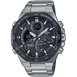 CASIO EDIFICE Smartwatch, silber, Smartwatches, Solaruhr,Armbanduhr,Herrenuhr,Stoppfunktion,Edelstahlarmband,Bluetooth