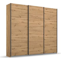 Schwebet&uuml;renschrank Rauch, B:203cm H:229cm T:68cm, braun, Holzwerkstoff, Schr&auml;nke, "Kleiderschrank Schrank Garderobe W&auml;scheschrank Ankleide OTELI",