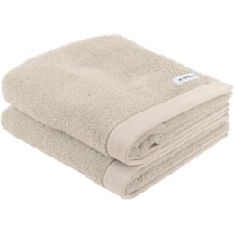 Handtuch Tom Tailor HOME, B:50cm L:100cm, beige, Frottier, Frottier, Handtücher, "COLOR BATH", 100% Baumwolle, 50x100 cm, uni, große Farbauswahl