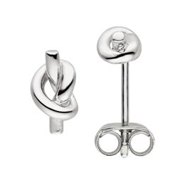Jobo Damen Paar Ohrstecker "Knoten", Silber 925 (Sterlingsilber), silber, Silber 925 (Sterlingsilber), Ohrringe, 925 Silber