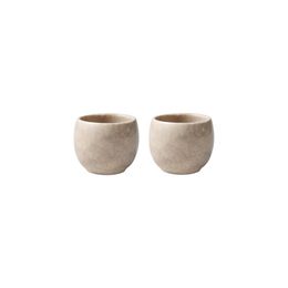 Eierbecher "Eierbecher Perlemor Home Sand 50 ml 2er Set beige", beige, LIKE. BY VILLEROY & BOCH, Eierbecher