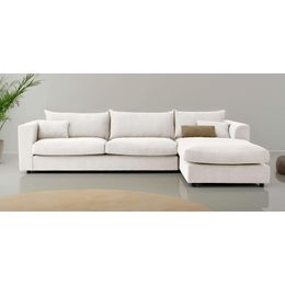 Ecksofa, B:297cm H:77cm T:186cm, beige, LeGer Home by Lena Gercke, 100% Polyester, Wohnzimmer, Sofas, "Avelina", Breite 297 cm, in Cord- und