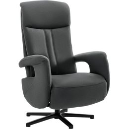 Relaxsessel DIE PLANBAR, B:71cm H:110cm T:83cm, grau, 100% Polyester, Wohnzimmer, Sessel, "MP-RS18073", 360 drehbar, inkl. man.