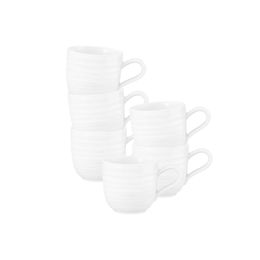 Seltmann Weiden Espressotasse "Espressotassen Terra 0,09 l 6er Set", wei&szlig;, Trinkgef&auml;&szlig;e