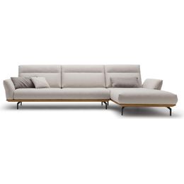 Ecksofa, B:338cm H:103cm T:183cm, grau, CREATION BY ROLF BENZ, Chenille COCO (72% Polyester 15% Baumwolle 13% Polyacryl), Wohnzimmer, Sofas, "CR.460