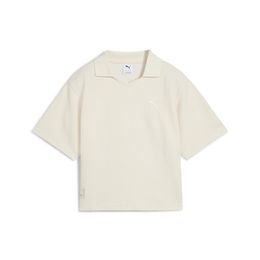 Puma Damen Poloshirt "Puma Class Relaxed Polo Damen", wei&szlig;, Gr. XL, clean, 60% Baumwolle, 40% Polyester, Shirts