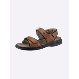 Josef Seibel Herren Sandale, Gr. 44, braun, Glattleder, Schuhe