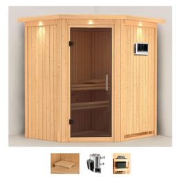 Karibu Sauna "Tomke", Saunaofen, externe Steuerung, 3,6 kW, beige, Saunen, Ofen 3,6 kW externe Strg.easy