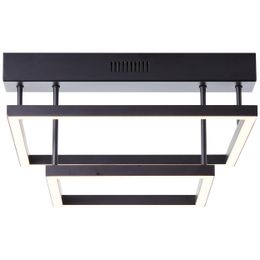 Brilliant Deckenleuchte "Ranut", 2, H: 19cm, 1 Stk., schwarz, Wohnzimmer, Leuchten, LED Deckenlampe 2flg schwarz