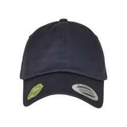 Flexfit Herren Flex Cap "Flexfit Unisex Low Profile Organic Cotton Cap"schwarznavy, unifarben, 98% Baumwolle, 2% Elasthan, Caps