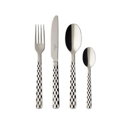 Villeroy & Boch VILLEROY & BOCH Besteck-Set "Tafelbesteck Boston 24er Set silber", silber, Essbesteck-Sets