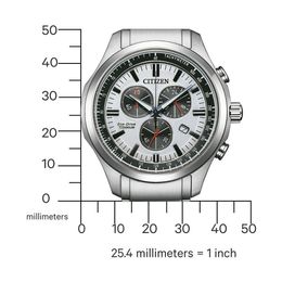 Citizen Herren Chronograph, silber, Armbanduhren, Armbanduhr, Herrenuhr, Solar, Stoppfunktion, Titan, Saphirglas