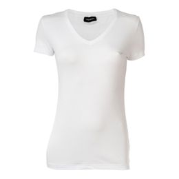 Emporio Armani Damen T-Shirt "T-Shirt 1er Pack", wei&szlig;, Gr. L, Obermaterial: 95% Baumwolle CO. 5% Elasthan EL., Shirts