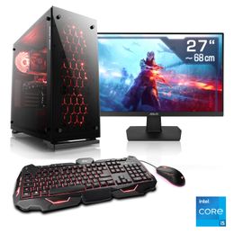 CSL Gaming-PC-Komplettsystem "Speed V25139", Microsoft Windows 11 Home (64 Bit), 16 GB RAM 1.000 GB SSD, schwarz, Computer_Komplettsysteme