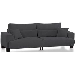 Big-Sofa, B:254cm H:89cm T:109cm, grau, exxpo - SOFA FASHION, Sofas, "Big Ayo, Megasofa, toller Sitzkomfort, modern & zeitlos, Cord Bezug", inkl.
