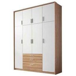 Kleiderschrank Rauch, B:185cm H:231cm T:58cm, wei&szlig;, Holzwerkstoff, Schlafzimmer, Schr&auml;nke, "Hildesheim", inkl. Passepartout und Schubkasten mit
