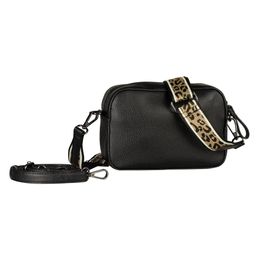 Gabor Damen Handtasche "Silena", schwarz, Polyurethan, clean, gepflegt, geprägtes Muster, unifarben, Taschen, hochwertig gewebte Gurtband und ein