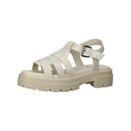 Bullboxer Damen Riemchensandale "Bullboxer Sandalen Lederimitat", Gr. 40beige, Lederimitat, Schuhe