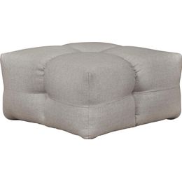 Polsterhocker, B:84cm H:43cm T:93cm, beige, LeGer Home by Lena Gercke, 100% Polyester, Hocker, "TALISHA Sitzhocker, moderne Steppung, Ma&szlig;e: 84/93/43