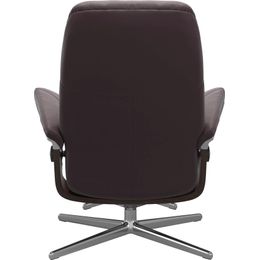 stressless "Consul" Set, Relaxsessel mit Hocker, mit Hocker, mit Cross Base, Gr&ouml;&szlig;e S, M & L, Holzakzent Wenge