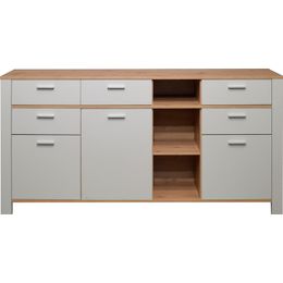 M&auml;usbacher Sideboard M&Auml;USBACHER, B:193cm H:92cm T:44cm, grau, Wohnzimmer, Sideboards, "Nele", Breite 193 cm