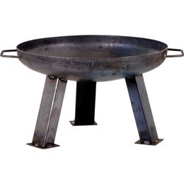 Feuerschale siena GARDEN, B:55cm H:37cm L:55cm &Oslash;:55cm, grau, Stahl, Feuerk&ouml;rbe, "XXL anthrazit &Oslash; 55 cm", langlebiges Produkt, Stahl unbehandelt