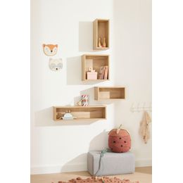 Wandregal Paidi, B:70cm H:18,5cm T:18,7cm, braun, Spanplatte, Kinderzimmer, Regale, "Wandbox Breit", viele Farbvarianten