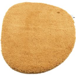 Badematte Tom Tailor HOME, H:27mm, gold, Polyester, Badematten, "Cozy Bath UNI", Badteppich, Uni Farben, rechteckig, rund und oval erh&auml;ltlich