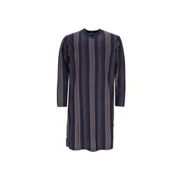 Hajo Herren Hausanzug "Nachthemd", Gr. M, blau, Obermaterial: 62% Baumwolle CO. 38% Polyester PES., Homewear-Sets