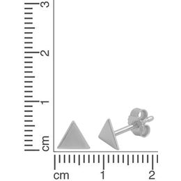 Firetti Damen Paar Ohrstecker "Schmuck Geschenk Silber 925 Ohrschmuck Dreieck", Silber 925 (Sterlingsilber), silber, Silber 925 (Sterlingsilber),