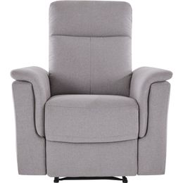 Relaxsessel Home Affaire, B:91cm H:99cm T:92cm, grau, Webstoff 95% Polyester 5% Nylon, Wohnzimmer, Sessel, "Southbrook, TV-Sessel mit Schlaffunktion,