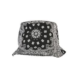 Flexfit Damen Flex Cap "Flexfit Accessoires Bandana Print Bucket Hat"schwarz, 100% Baumwolle, Caps