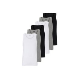 BOSS Herren Unterhemd "Unterhemd TankTop 3P Classic 6er Pack", Gr. M, bunt, Obermaterial: 100% Baumwolle CO., Unterhemden